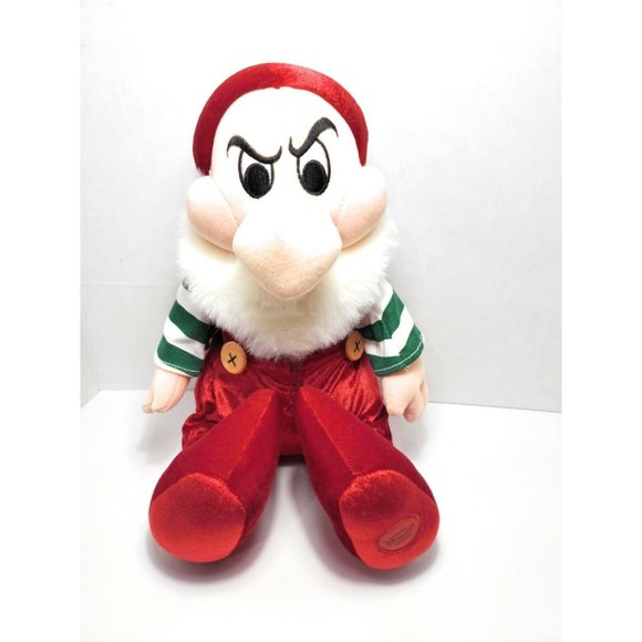Disney | Toys | Grumpy Dwarf 6 Christmas Elf Plush Disney Store ...